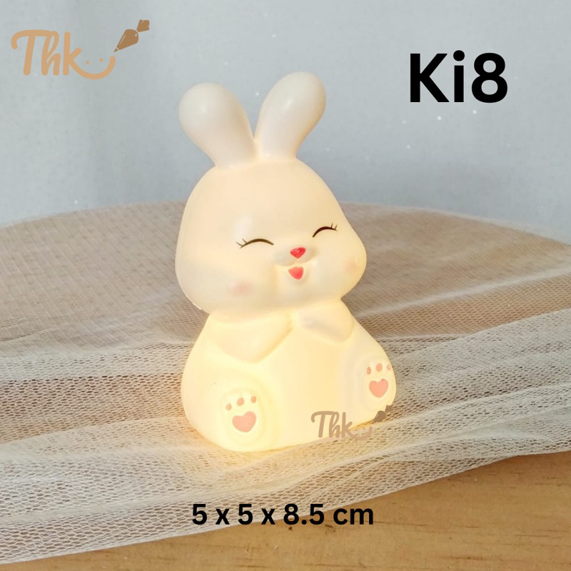 Jual Ki8 - Hiasan Kue Cake Topper Patung Kelinci Rabbit lampu | Shopee ...
