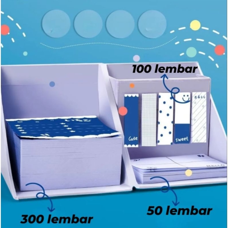 Jual Sticky Note 300lbr / Memopad / Memo stiker note / Kertas index ...