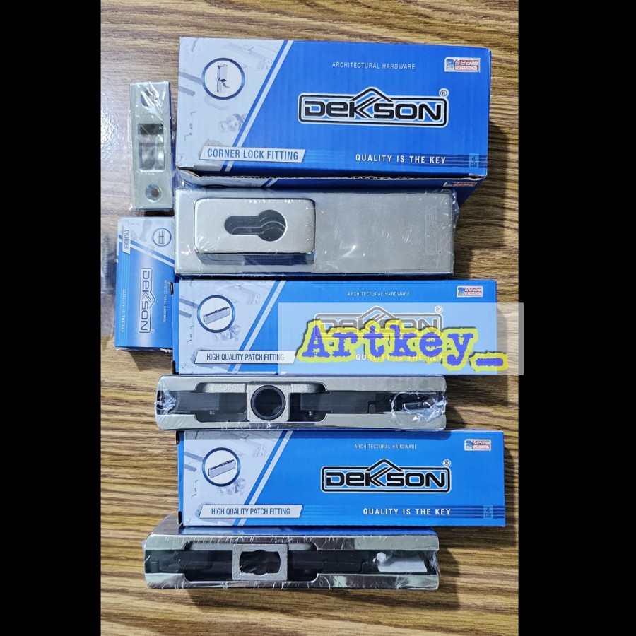 Jual PATCH FITTING SET DEKSON pintu kaca tempred PT10/PT20/US10 & silinder | Shopee Indonesia