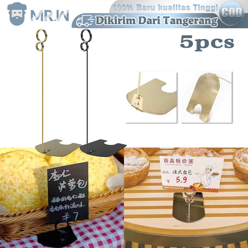 Jual 20cm Table Number Menu Stand 5pcs Tiang Nomer Meja Price Tag Stand ...