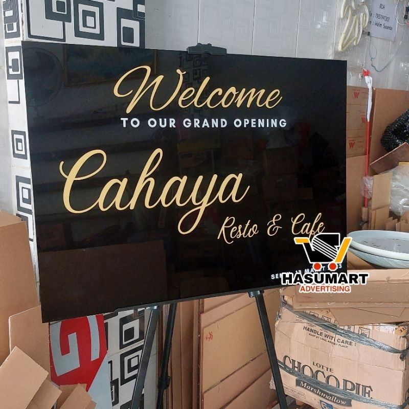 Jual Tripod Stand Besi / Stand Akrilik Sign / Tripod Frame | Shopee ...