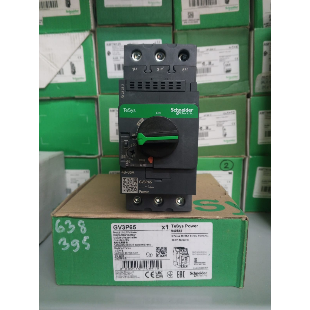 Jual SCHNEIDER MOTOR CIRCUIT BREAKER GV3P65 (48 - 65A) ORIGINAL ...