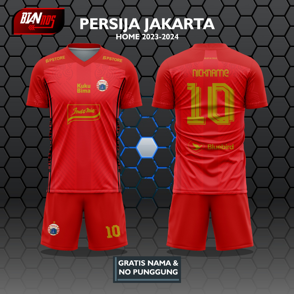 Jual JERSEY PERSIJA JAKARTA HOME 2023/2024 FULL PRINTING (GRATIS CUSTOM ...