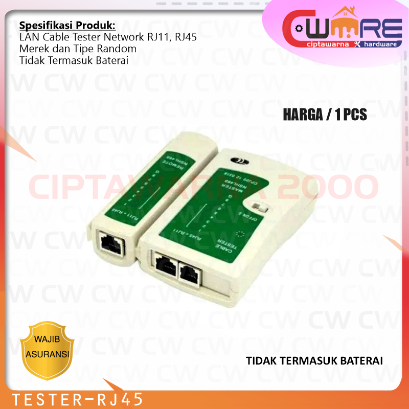 Jual Uji Tester Kabel LAN Jaringan Telepon Cable Tester Network RJ11 ...