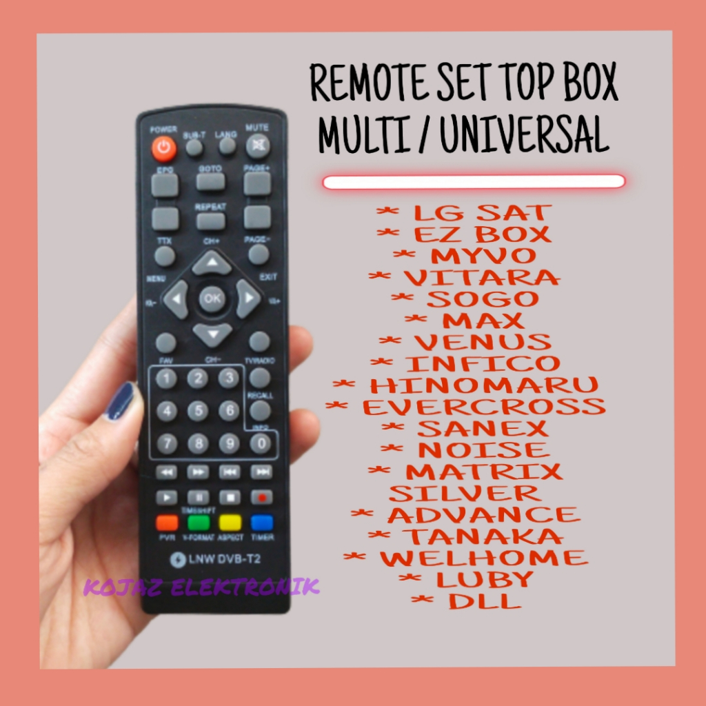 Jual REMOTE SET TOP BOX MULTI / UNIVERSAL NEW PRODUK | Shopee Indonesia