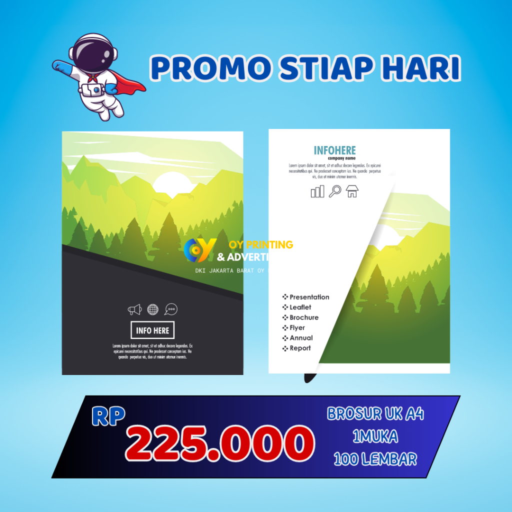 Jual Cetak Murah Brosur A4 Art Paper 120 gr | Shopee Indonesia