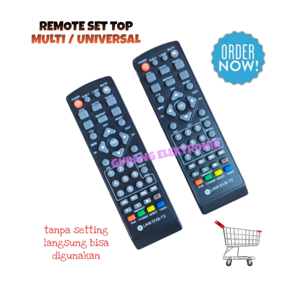 Jual REMOTE STB DVB T2 MULTI/UNIVERSAL | Shopee Indonesia