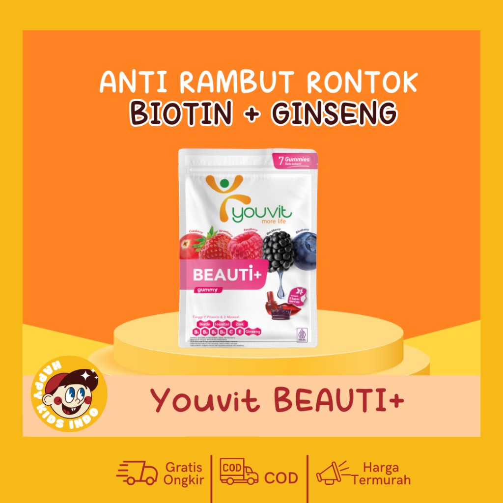 Jual YOUVIT BEAUTY+ 7 Gummy - Multivitamin Kecantikan Sachet / Suplemen ...