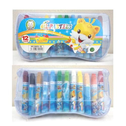 Jual Crayon Besar 12 Warna / Oil Pastel Fancy HW-12 (BIsa Request ...