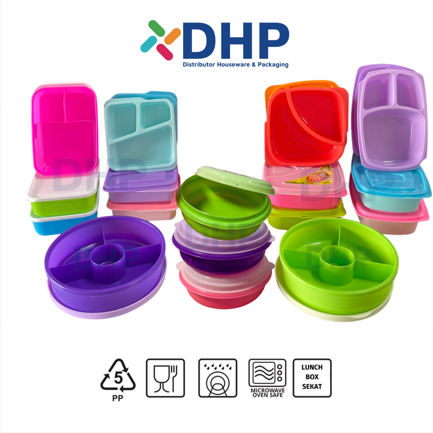 Jual Kotak Makan PALUGADA - Lunch box Sekat Plastik Tempat Bekal Anak Food Container | Shopee ...
