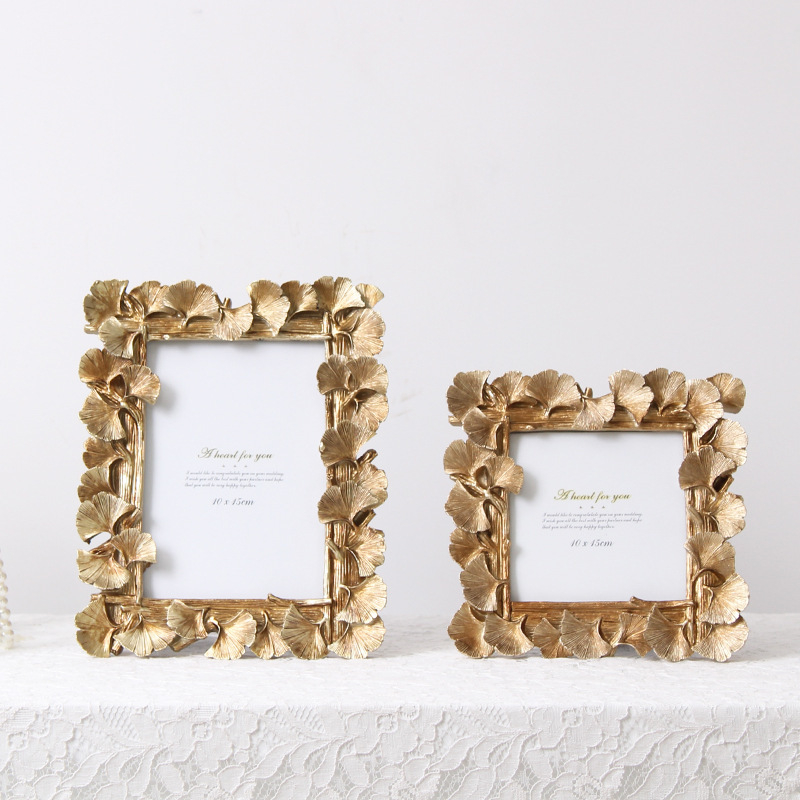 Jual Frame Daun Ginko Emas / Frame Photo Aesthetic / Classic Gold ...