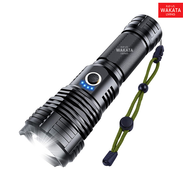 Jual Senter Led Super Terang Mini Rechargeable Black 30W | Shopee Indonesia