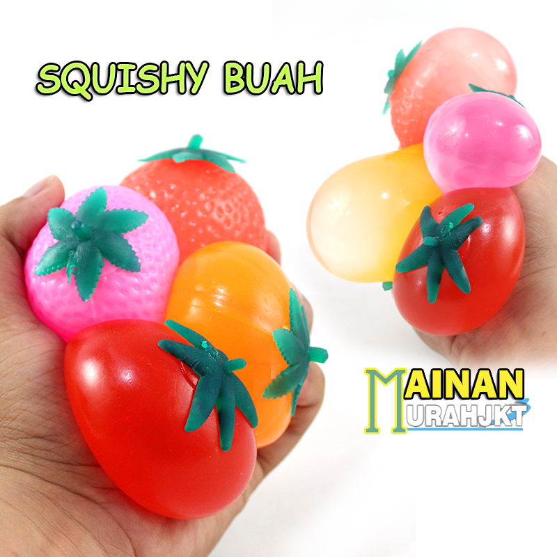 Jual FIGUREANS MAINAN ANAK SQUISHY BUAH BUAHAN STRAWBERY TOMAT STRESS ...