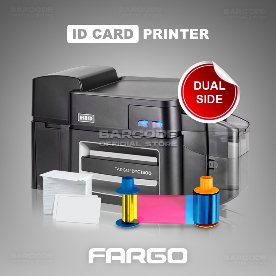 Jual Printer Cetak ID Card Fargo DTC-1500 Plus Tinta Warna PN:045610 ...