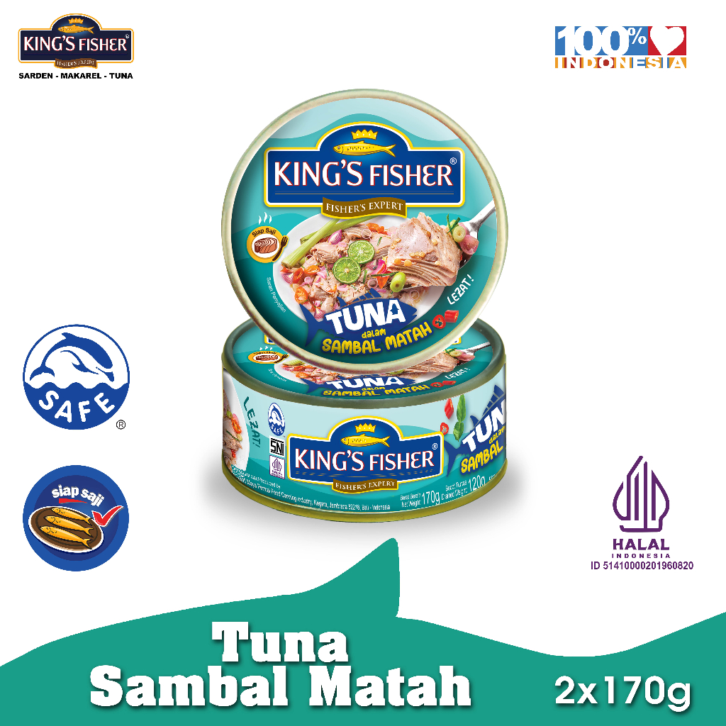 Jual Paket 2 Pcs King's Fisher Tuna Sambal Matah Daging Tuna Makanan ...