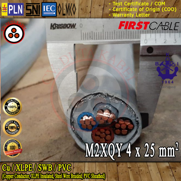 Jual Marine Cable - M2XQY 4x25 mm2 (Cu/XLPE/SWB/PVC) Grey / 4x25 mm2 mm | Shopee Indonesia