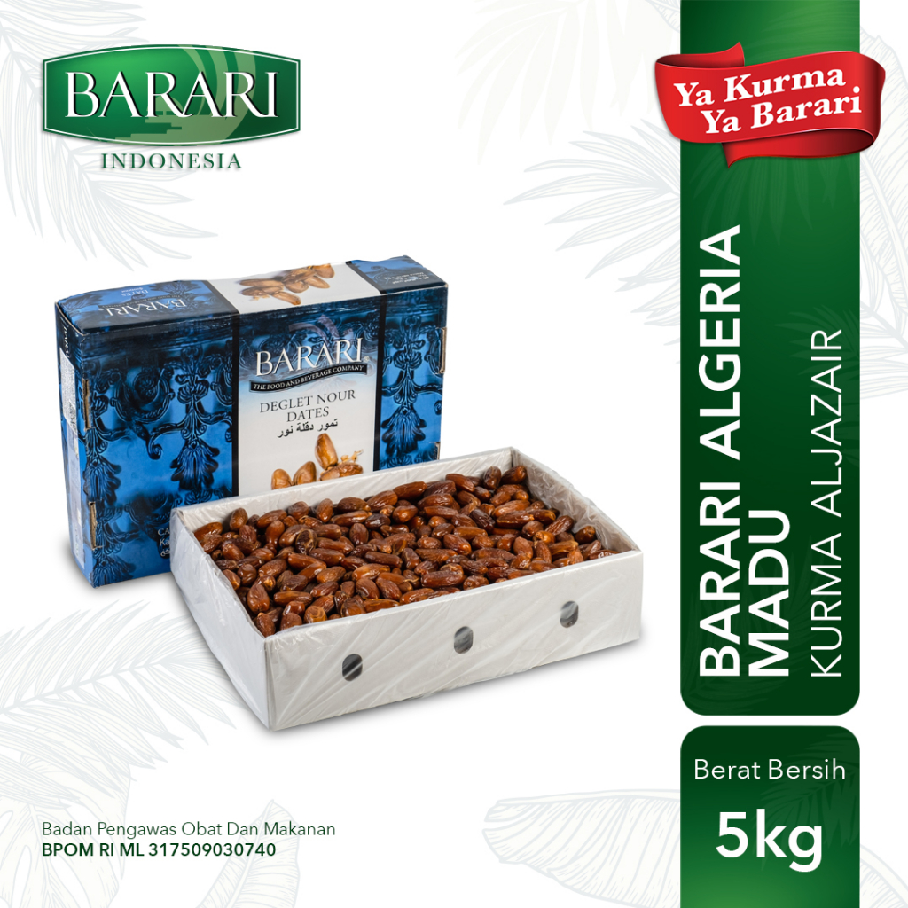 Jual BARARI Algeria Kurma Aljazair Madu 5 Kg Premium Dates High Quality ...