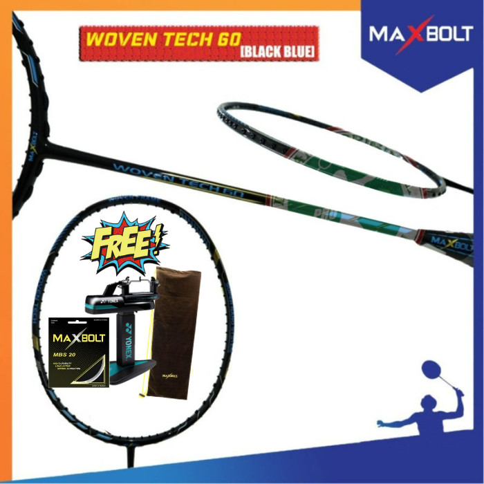 Jual Raket Badminton Original Maxbolt Woven Tech 60 WT60 WT 60 | Shopee ...