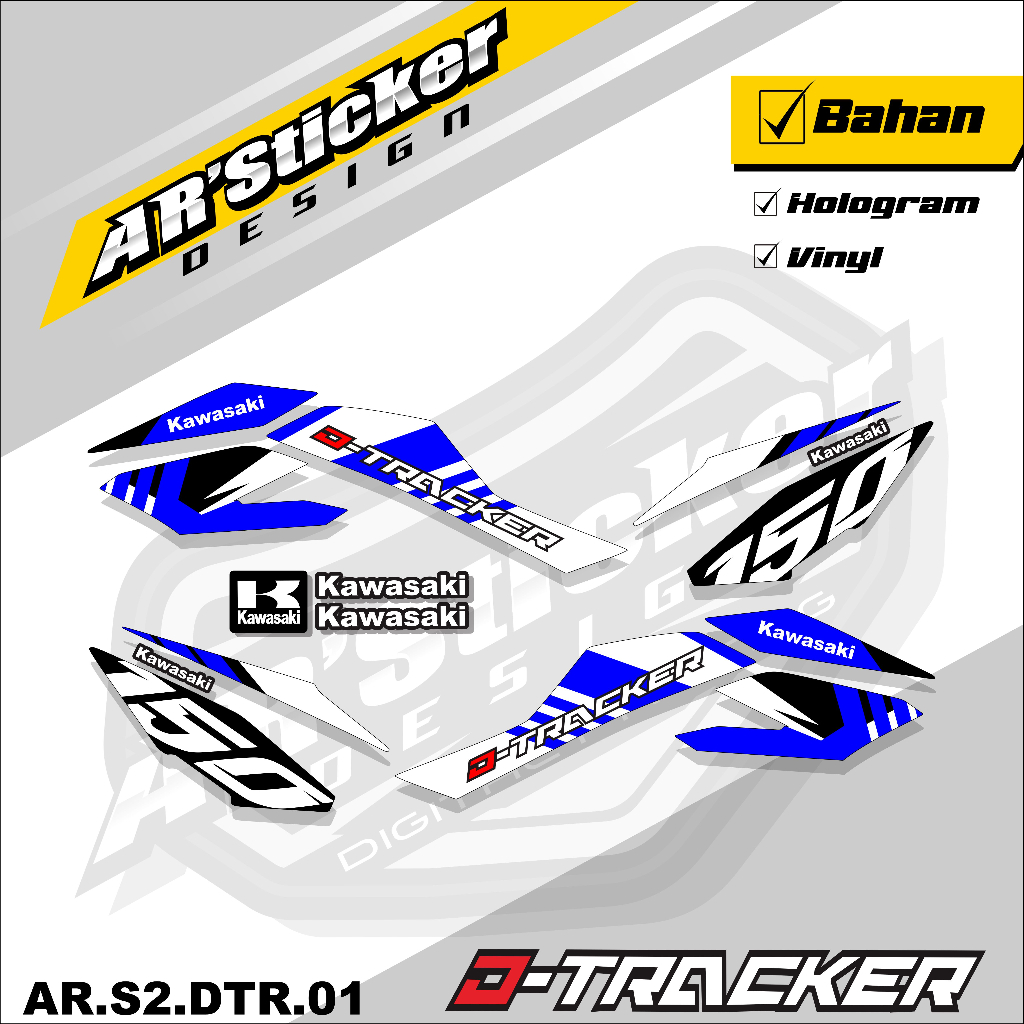 Jual Striping Sticker Variasi Dtracker 150 - Stiker Motor D-TRACKER 150 ...