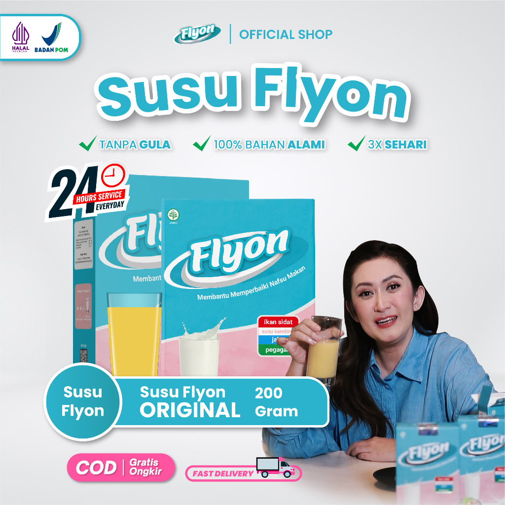Jual Susu Flyon Susu Penggemuk Badan Original Vitamin Penambah Berat Badan Suplemen Penambah ...