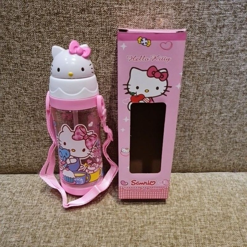 Jual Botol Minum Anak SD/ Tk Dengan Sedotan Dan Tali Kepala Karakter ...