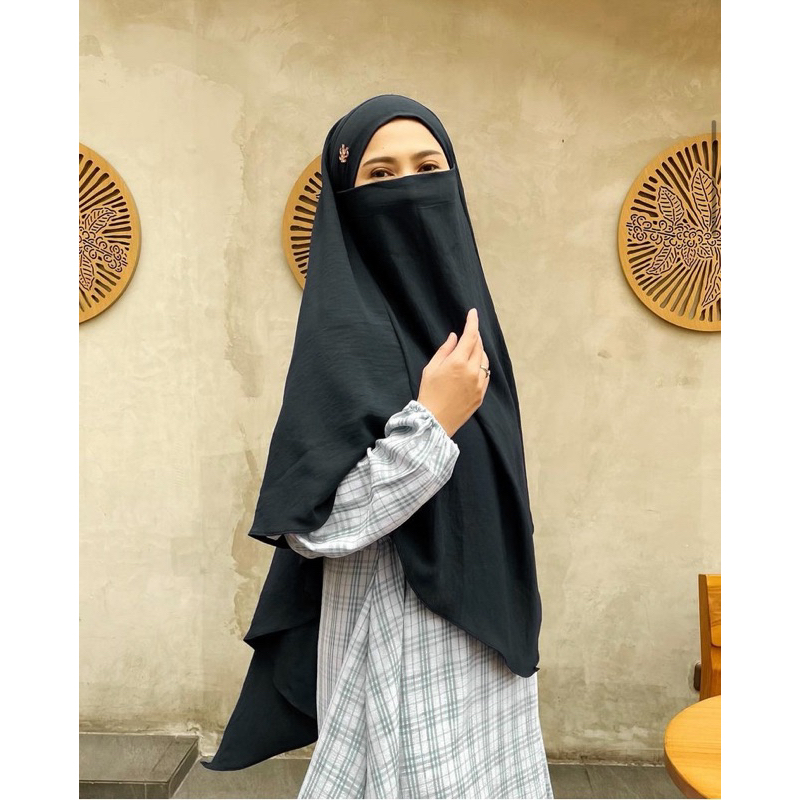 Jual Yoora sarah - French khimar crinkle ukuran standar (NEW) | Cadar ...