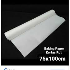 Jual kertas roti 2 lembar /baking papper/kertas minyak ukuran 100x75 ...