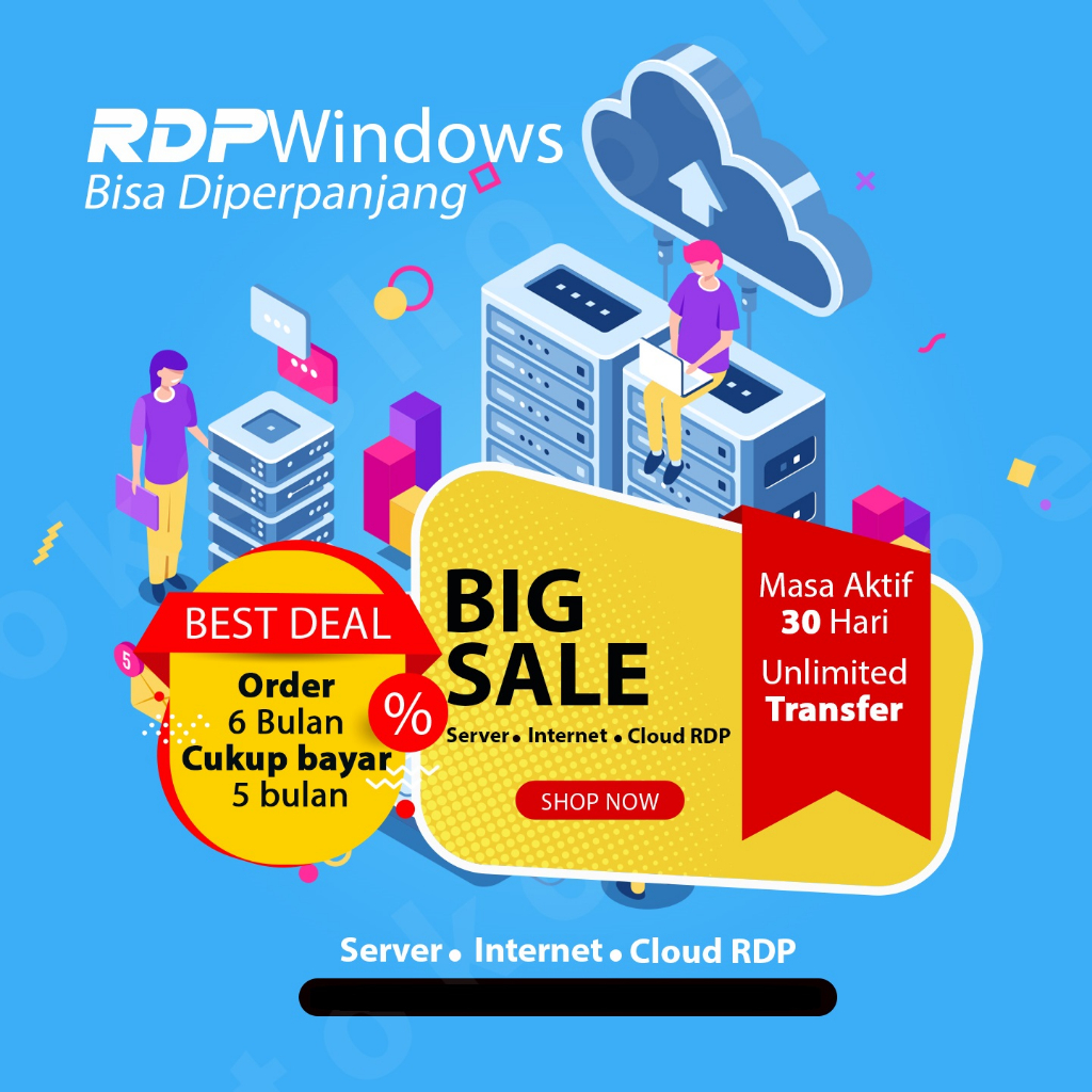 Jual VPS / RDP CPU 4 Core 4 GB RAM Windows Linux FULL ADMIN BERGARANSI | Shopee Indonesia