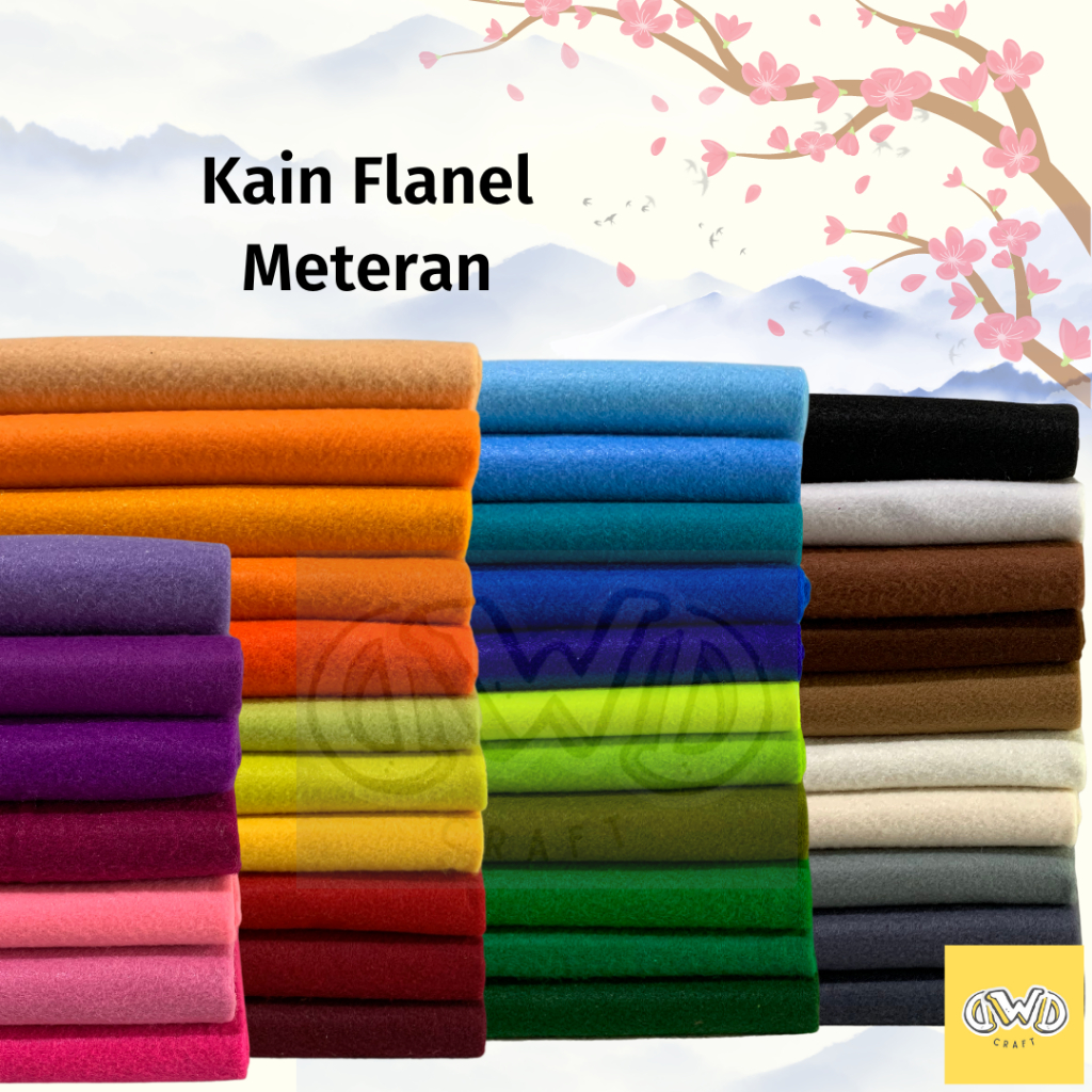 Jual (1 METER) Kain Flanel METERAN 100 x 93 cm | Shopee Indonesia