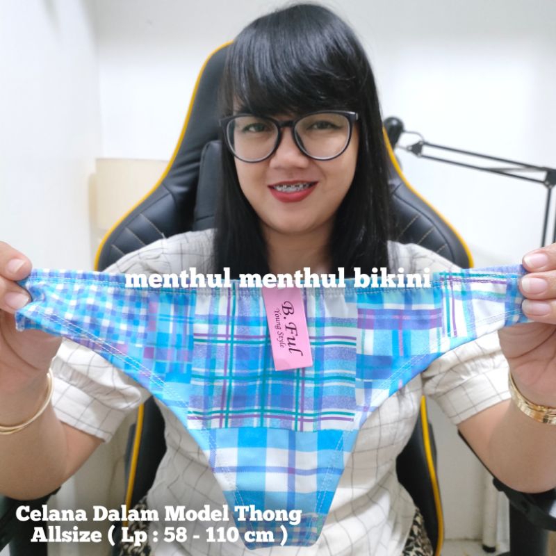 Jual Allsize S M L Celana Dalam Seksi Wanita Gstring G string Thong Sexy Bahan Transparant Dan ...