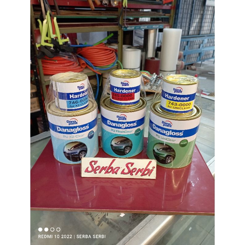 Jual (1LTR SET DANAGLOSS) Clear pu set hardener Dana paint | Shopee ...