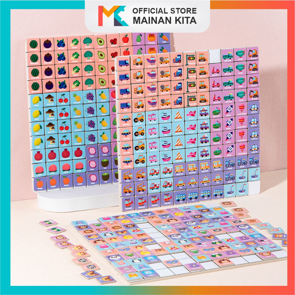 Jual [MK904] Mainan memori anak mencocokkan puzzle magnetik puzzle ...