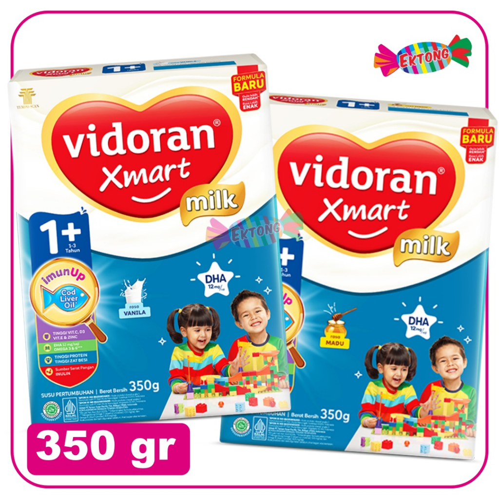 Jual SUSU VIDORANT X-MART 1+ 350 gr dengan Gula Lebih Rendah dan Rasa ...