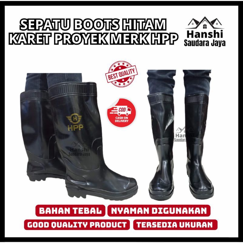 Jual Sepatu Proyek / Sepatu Boot Karet / Safety Boot HPP | Shopee Indonesia