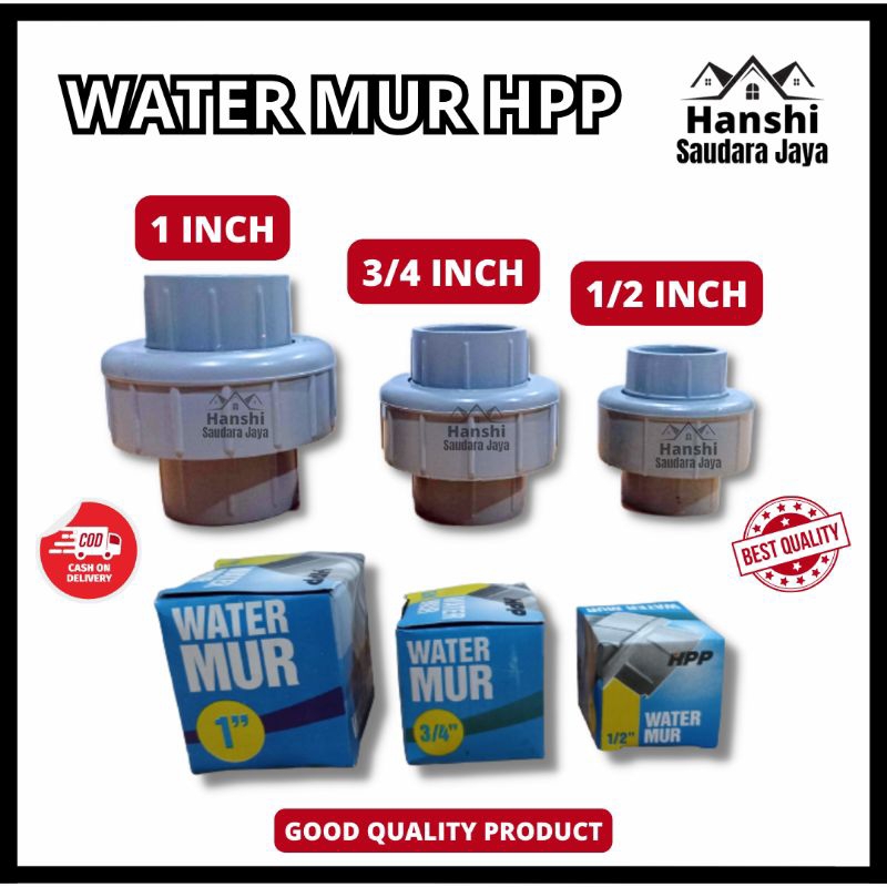 Jual Watermur Watermoor Polos Pvc 1-1/2-3/4 Inch Water HPP | Shopee Indonesia