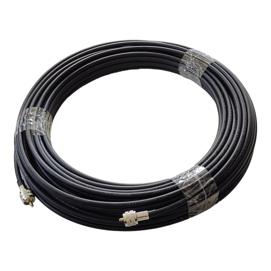 Jual Kabel koaksial RG6 Cable Coaxial 5D-FD 50ohm 30m PL Male Konektor ...