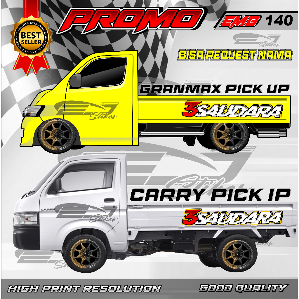 Jual STIKER DECAL BAK SAMPING GRANMAX, TRAGA, NEW CARRY, T120SS, MEGA ... Jual STIKER DECAL BAK SAMPING GRANMAX, TRAGA, NEW CARRY, T120SS, MEGA ...