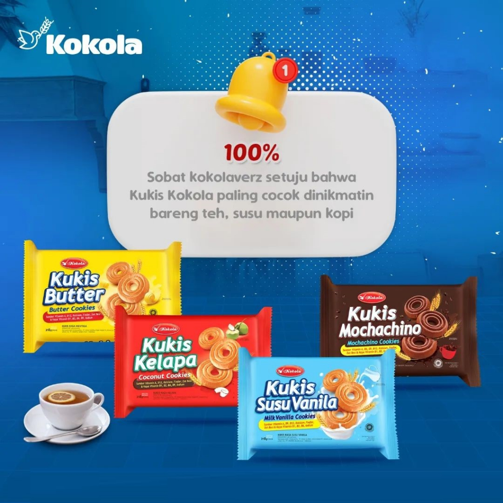 Jual Kokola Kukis - 218gr Biskuit Cookies HALAL KOKOLA | Shopee Indonesia