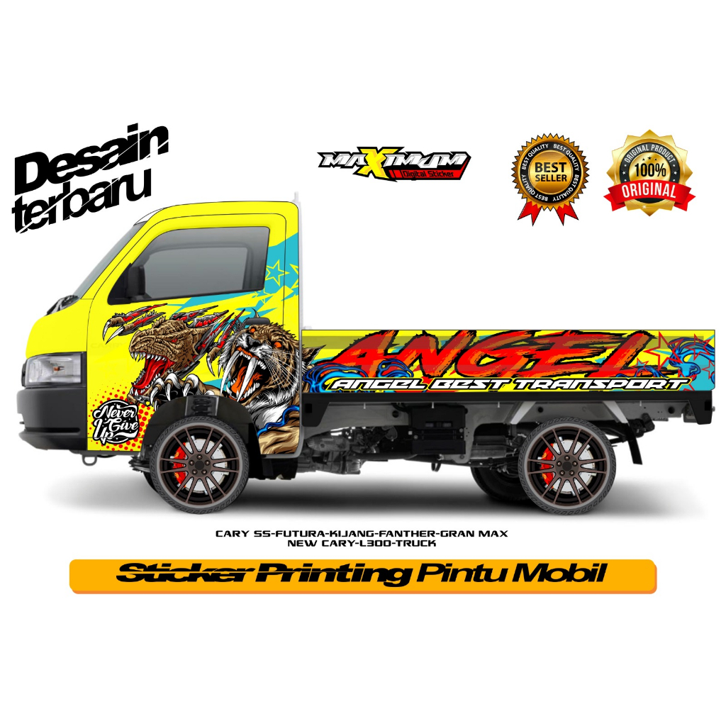Jual STICKER DECAL MOBIL PICKUP FULL BODY / DECAL PICKUP CUSTOM-A001 ...