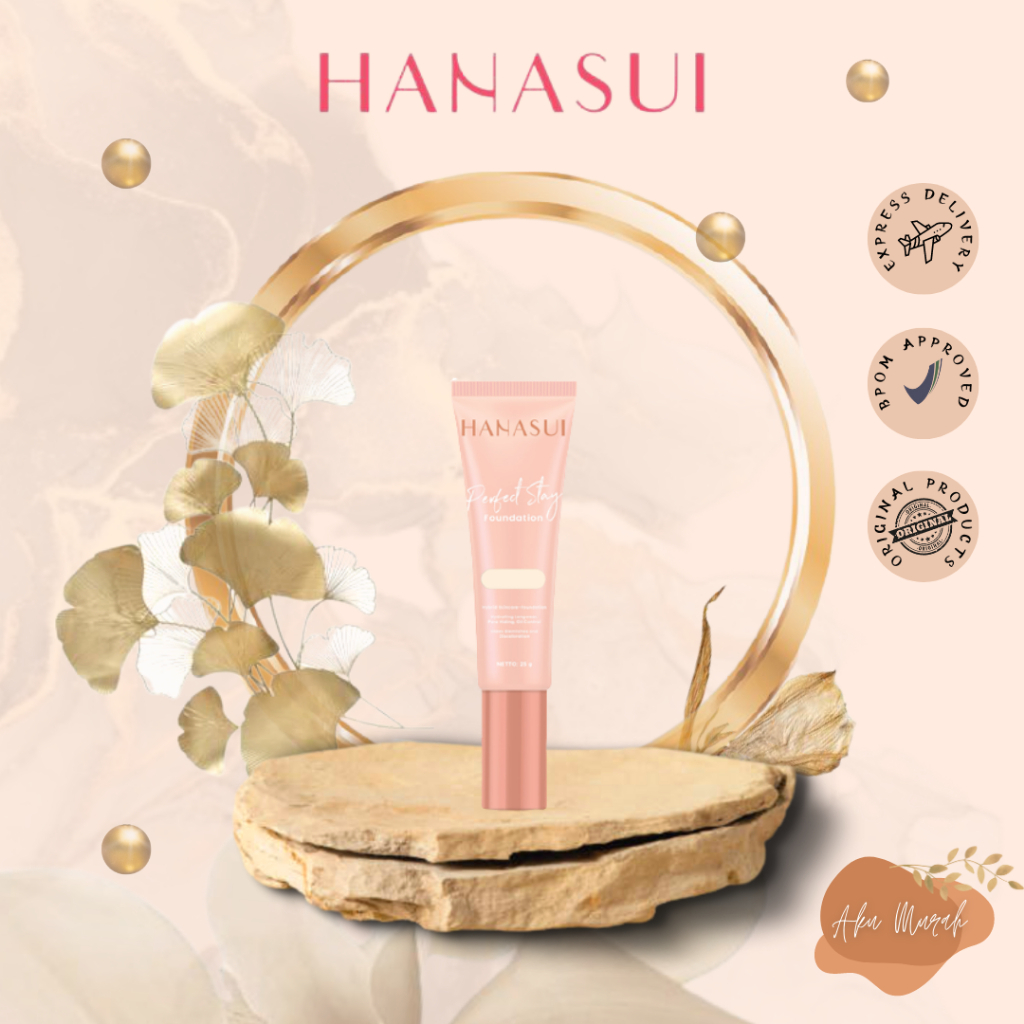 Jual Hanasui Power Perfect Stay Liquid Foundation | BPOM | Shopee Indonesia