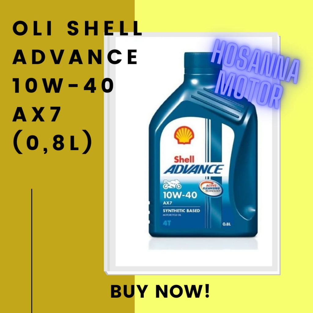 Jual Oli Shell Advance AX7 10W-40 (0,8L) | Shopee Indonesia