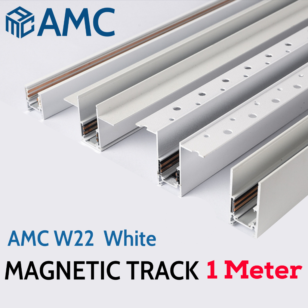 Jual AMC W22 Rail 1 Meter Magnetic Track Light System Inbow Outbow ...
