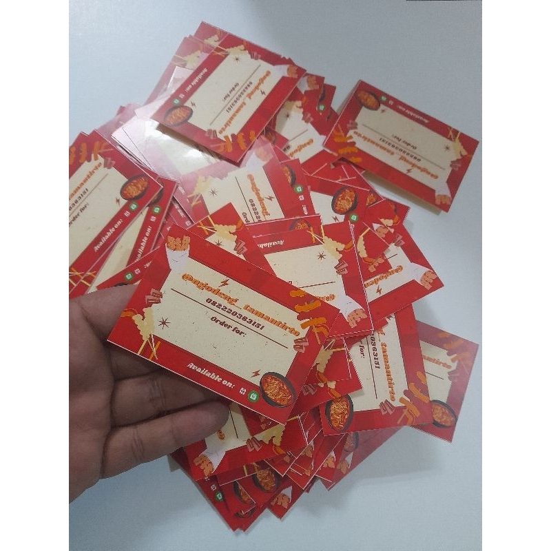 Jual [ 1pack = 100pcs ] Stiker Label chromo print+cutting kotak persegi ...