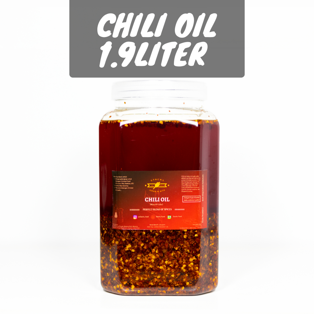 Jual Chili Oil Szechuan by Stacks Food 1.9Liter (1900ml) | Shopee Indonesia