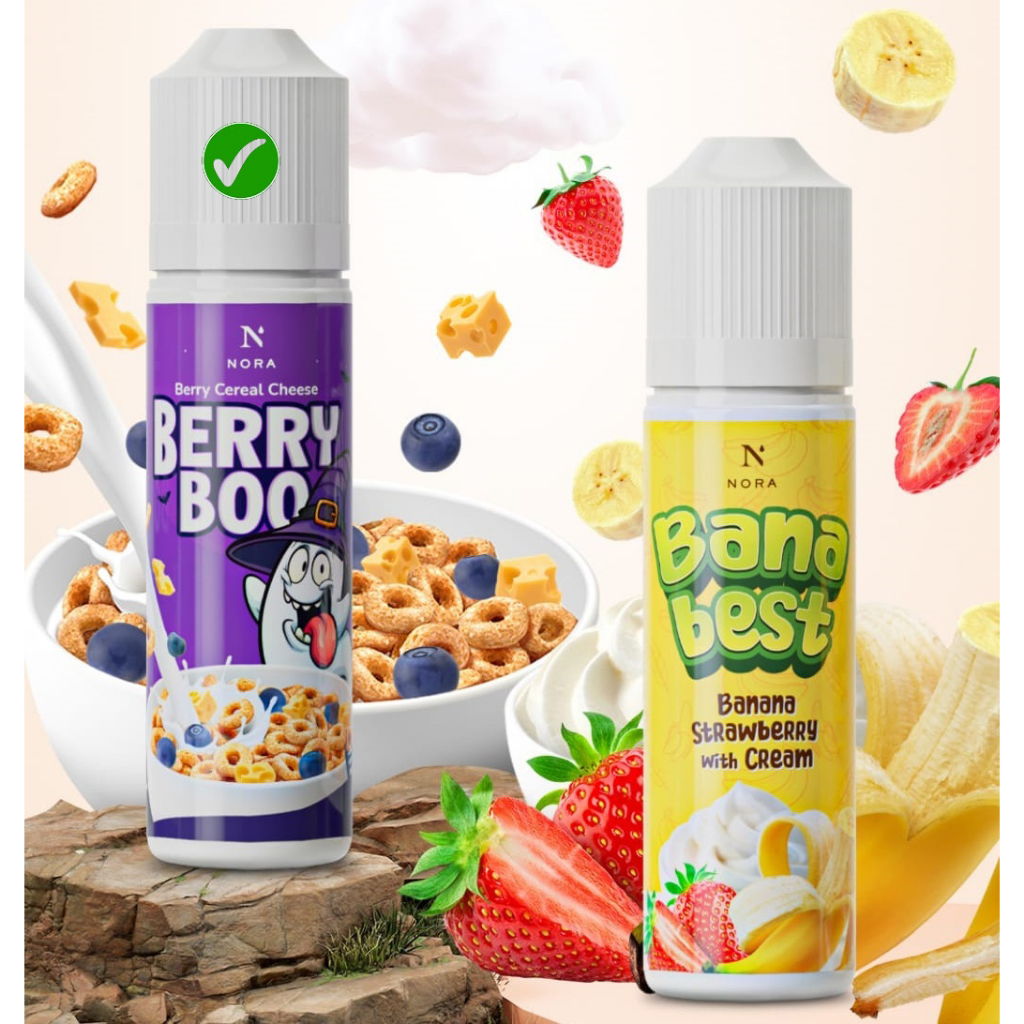 Jual Liquid nora Pisang Bana Beast Berry Boo Maa Milk Matcha Strawberry ...