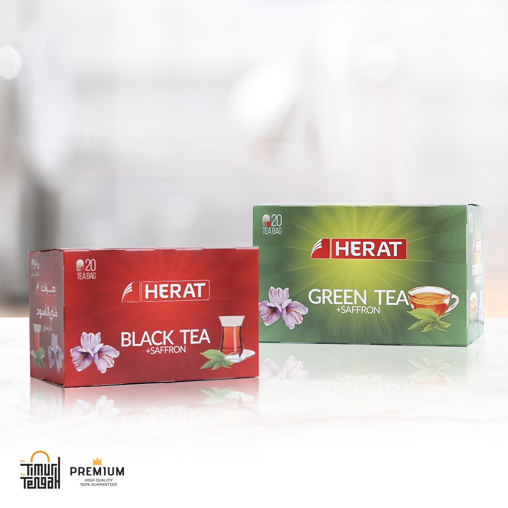 Jual Teh Safron Minuman Seduh Herbal Green Tea and Black Tea Saffron ...