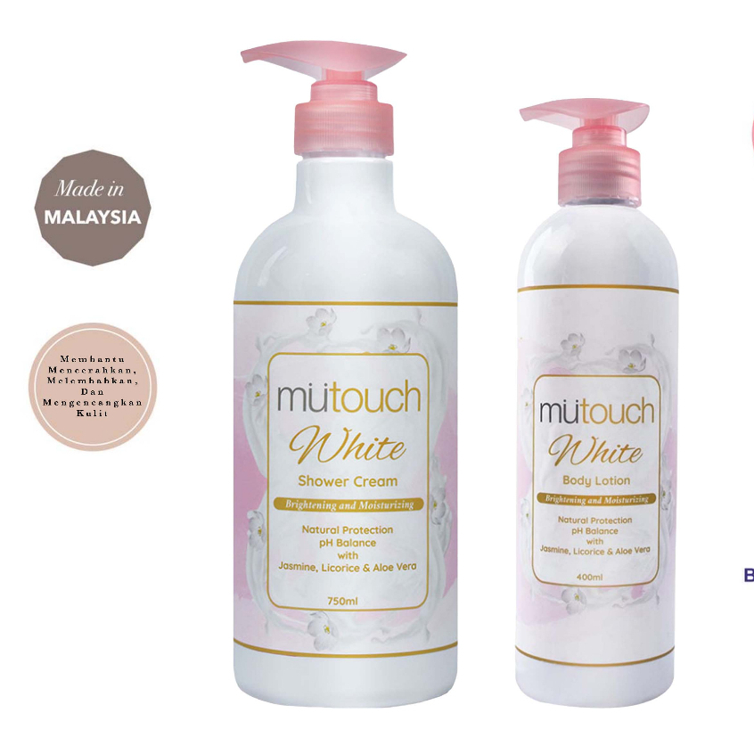 Jual Mutouch White Body Lotion Brightening and Moisturizing ( Shower ...