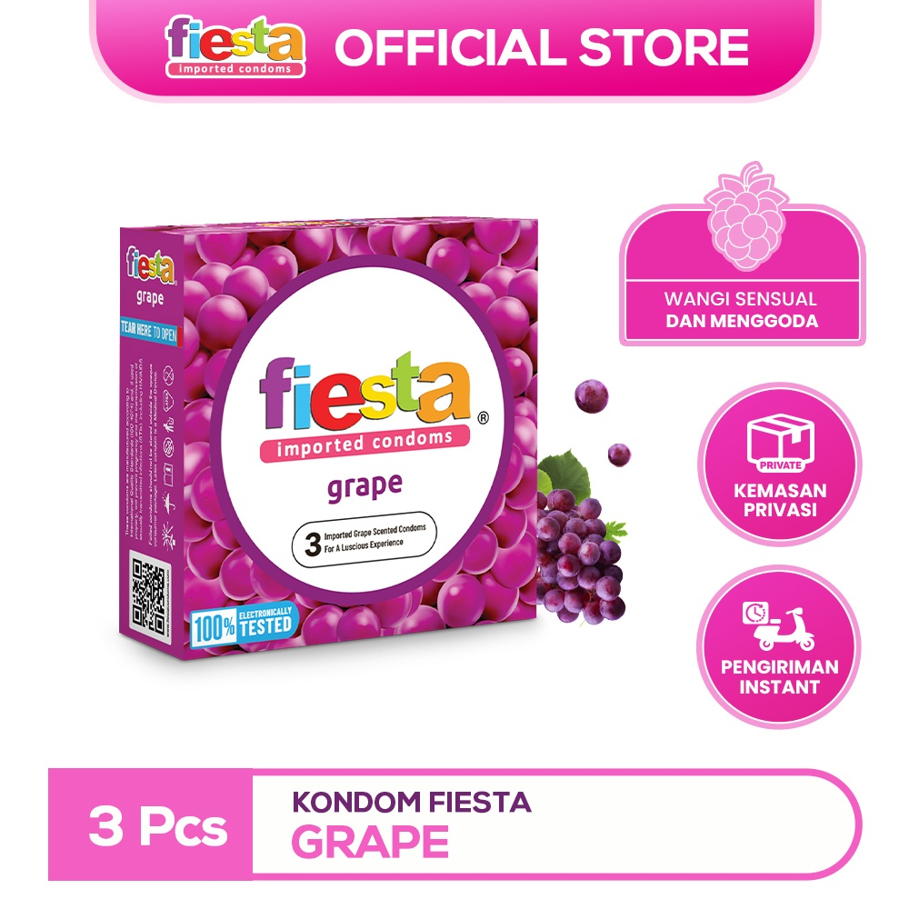 Jual [PRIVASI AMAN | 3PCS] Kondom Fiesta Isi 3 Pcs (Max Dotted / Delay ...
