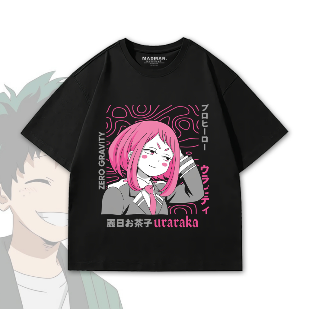 Jual MADMAN Kaos ANIME Oversize MY HERO ACADEMIA “OCHAKO URARAKA" | HO ...