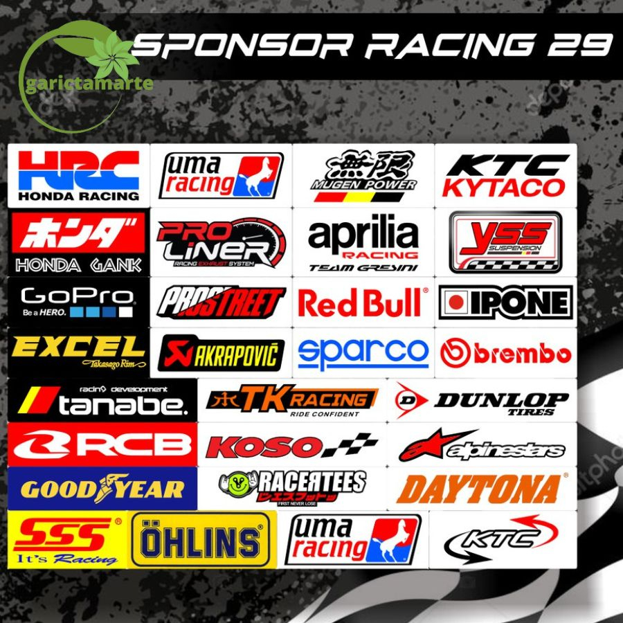 Jual Sticker Motor - Ipone HRC RCB Racertees Uma Racing / isi 29 Stiker ...